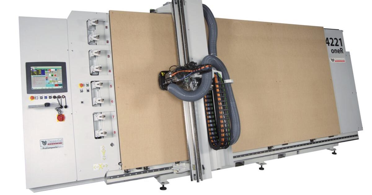 CNC panel router with vertical table - Muratori - Alu Ranger OneR ...